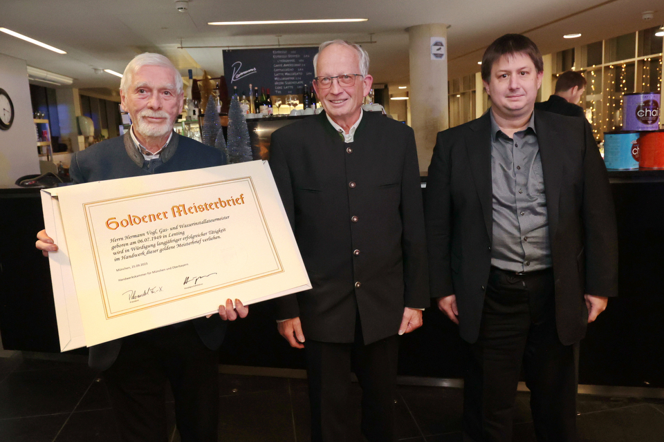 Verleihung der goldenen Meisterbriefe