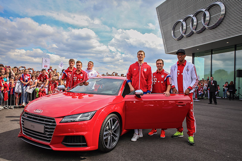 FC Bayern bei Audi
